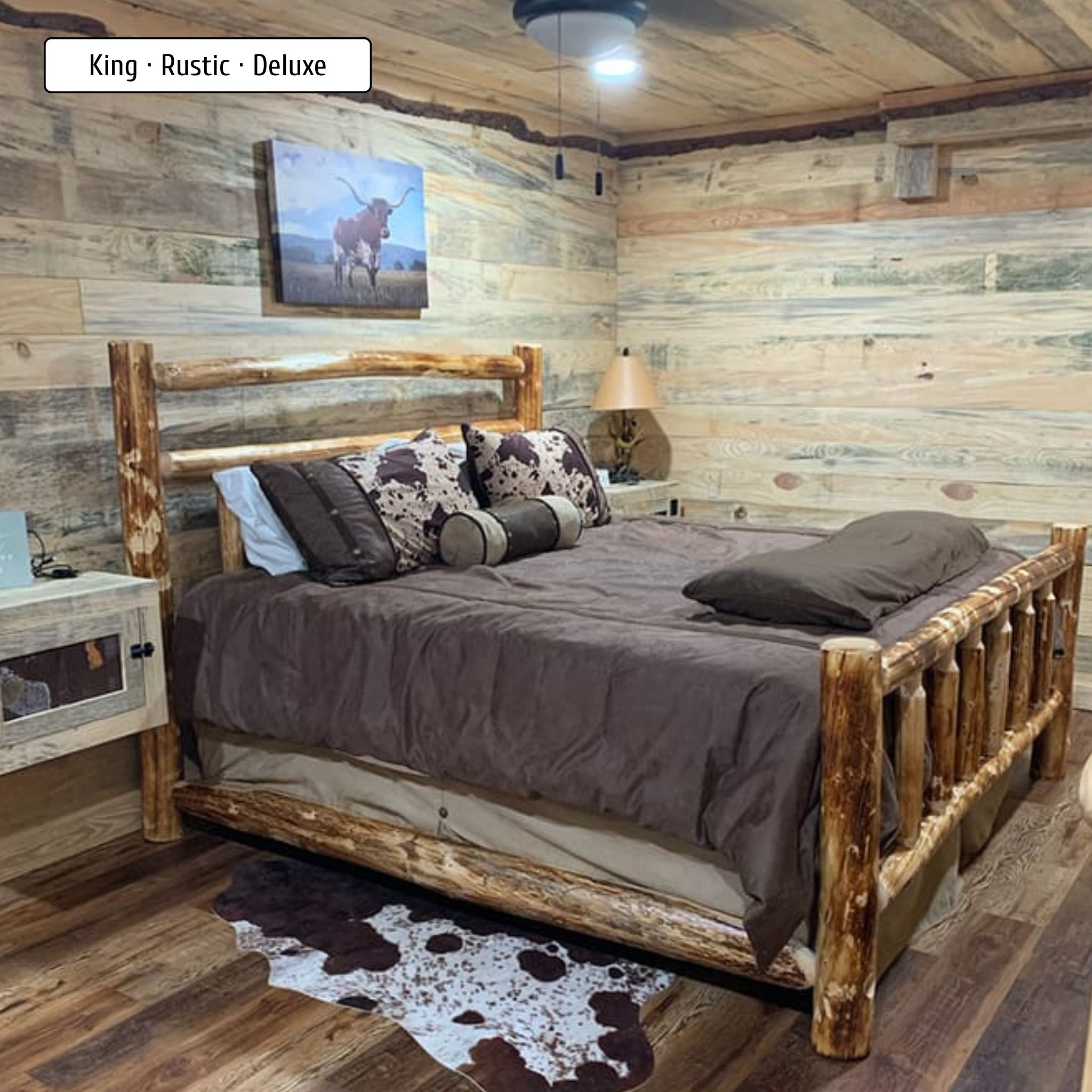 Split Rail Log Bed | Handcrafted Log Bed from Minnesota Pine – Twist of ...