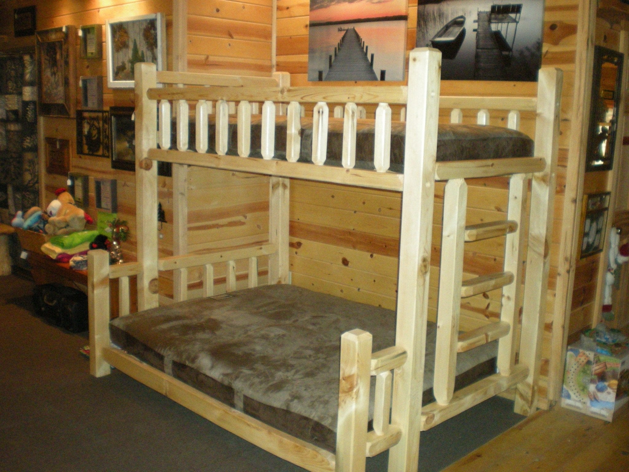 Timberjack Bunk Bed | Handcrafted Log Bed from Minnesota Pine – Twist ...
